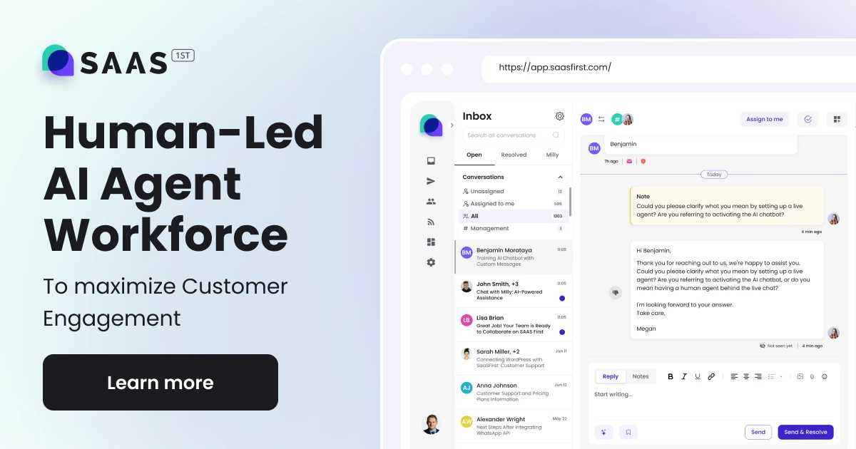 Maximize Customer Engagement with a Human-Led AI Agent Workforce - SAAS ...