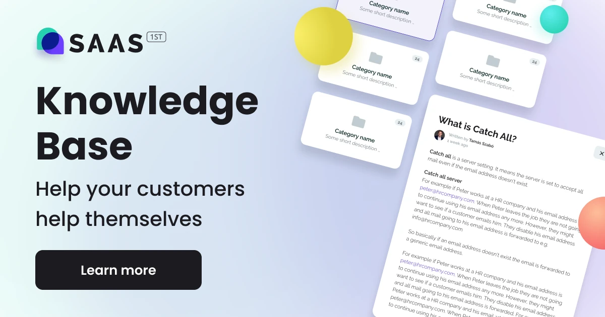 Help Your Customers Help Themselves with Knowledge Base - SAAS First